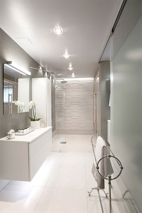 Moderni vaalea kylpyhuone | Sisustusblogi